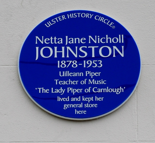 The Lady Piper of Carnlough: Miss Netta Jane Johnston – NI Community ...