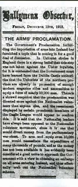 “The Arms Proclamation” – NI Community Heritage Archive