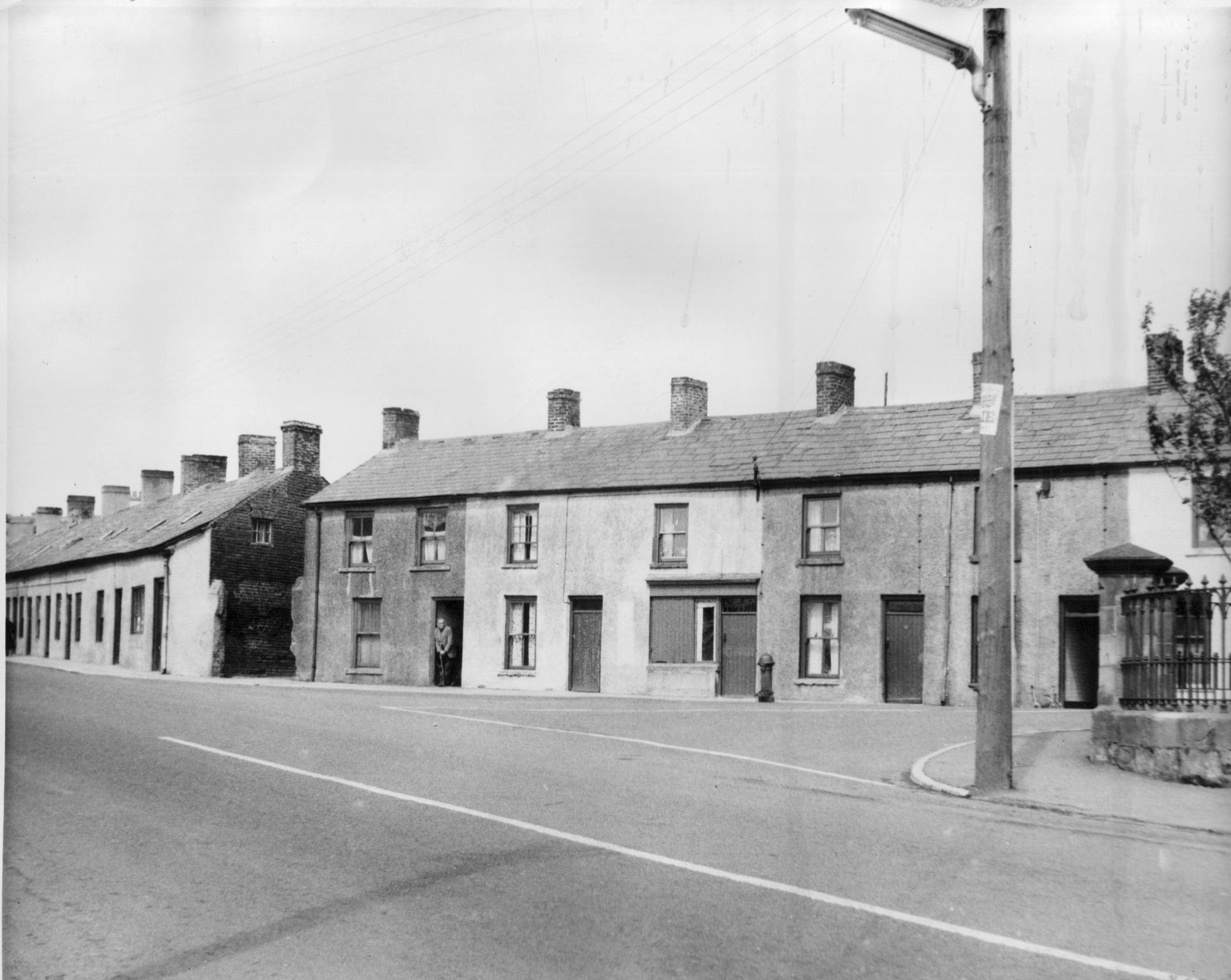 The Rodden Foot view of houses numbers 6-17 prior to demolition in 1958 ...