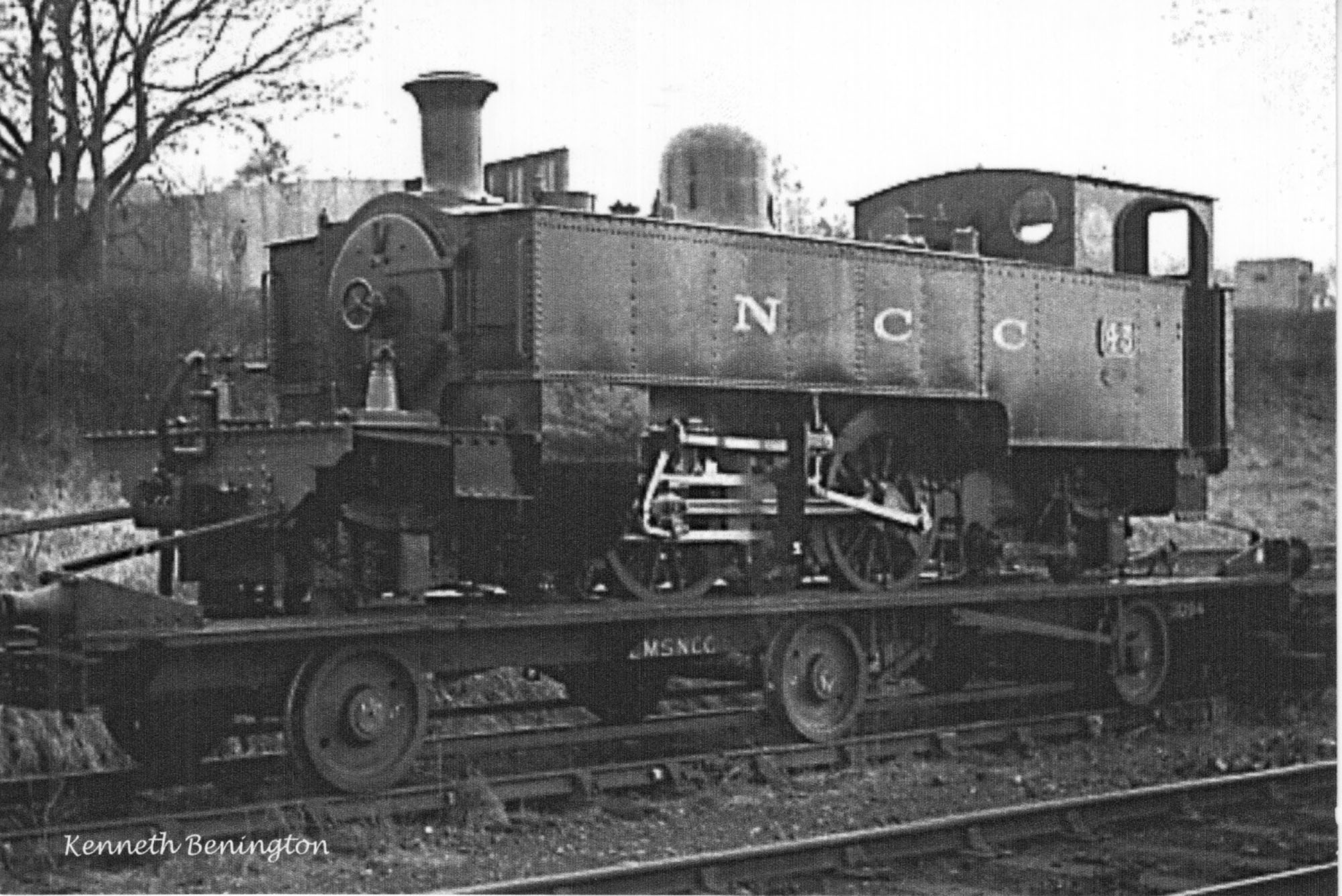 Ballycastle narrow gauge locomotive No.43 – SI class 2-4-2T is on the 6 ...