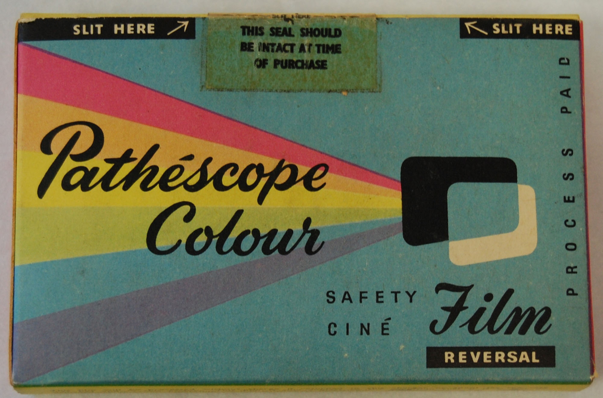 1 roll of unexposed 9.5mm colour safety cine film in original packet ...