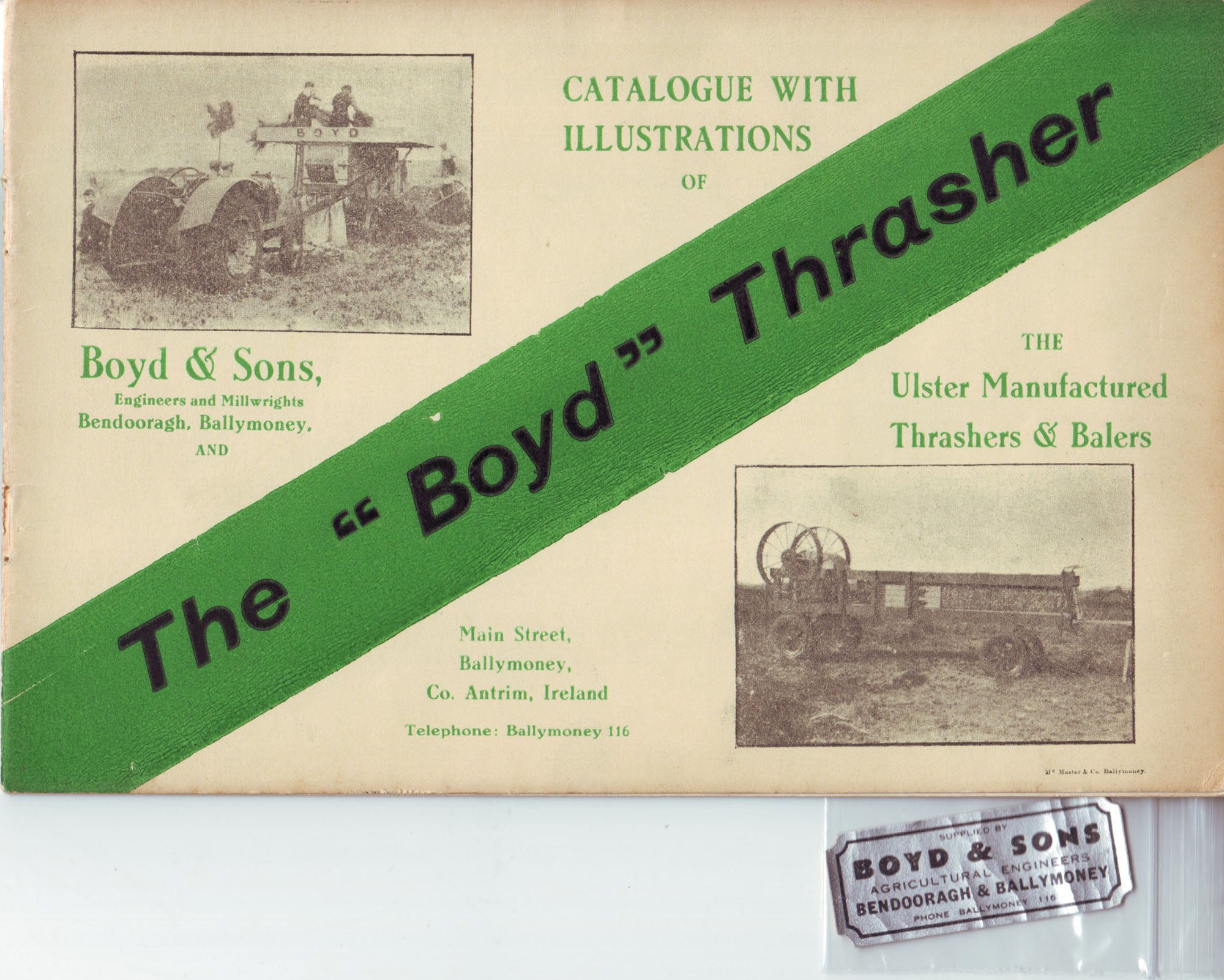 Catalogue with illustrations of The ‘Boyd’ Thrasher by Boyd & Sons ...