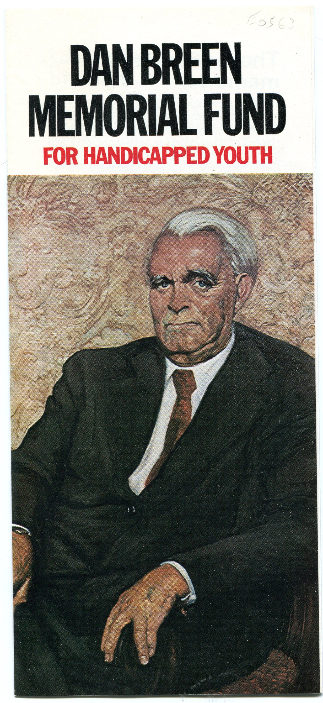 Printed, in colour, leaflet titled, ‘Dan Breen Memorial Fund For ...