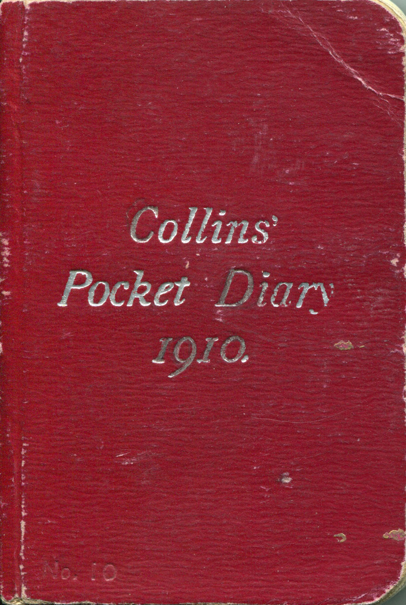 Collins’ Pocket Diary, 1910. Dark brown/red cover. Diary of Sam Henry ...