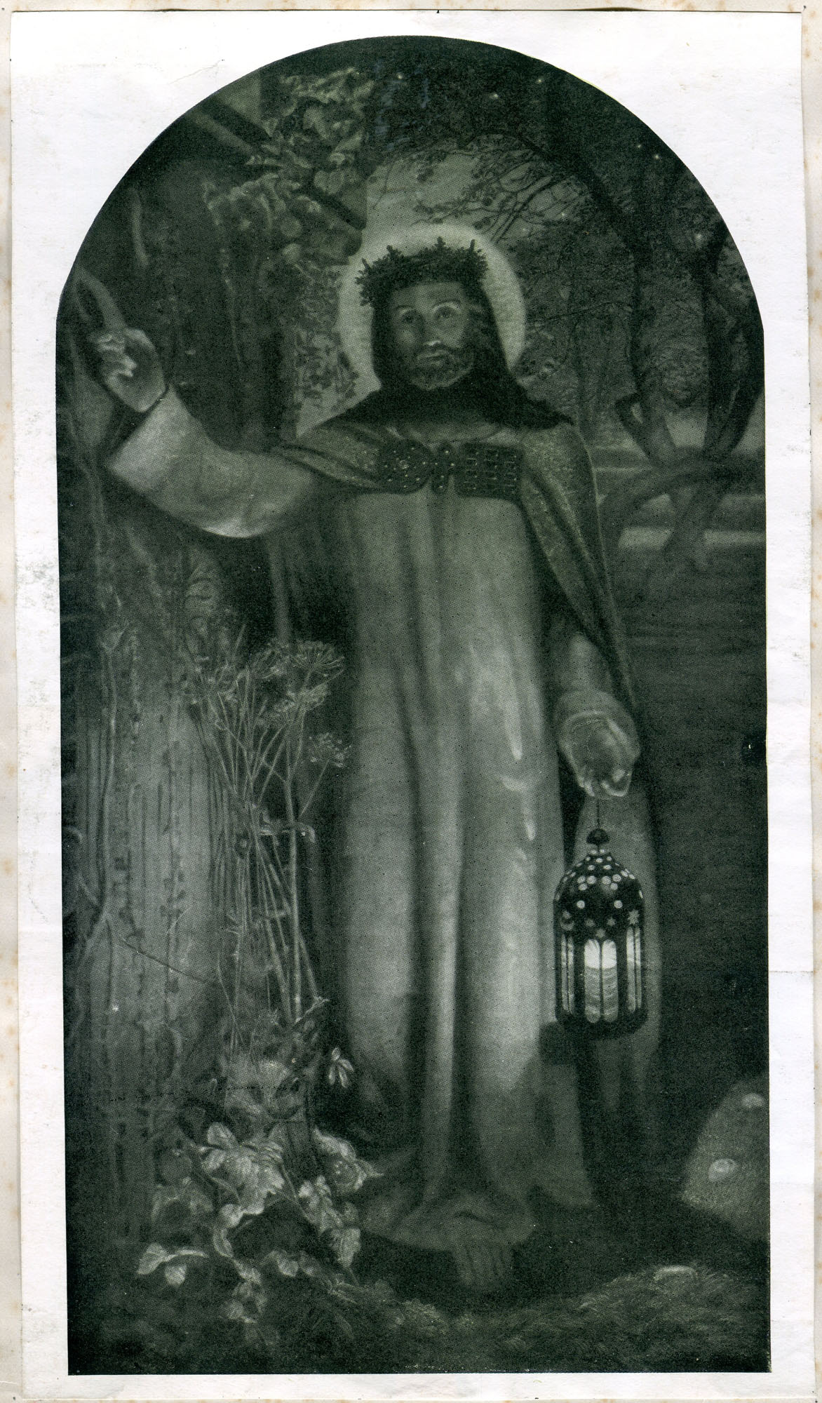 Cutting from a publication of a printed black and white image depicting ...