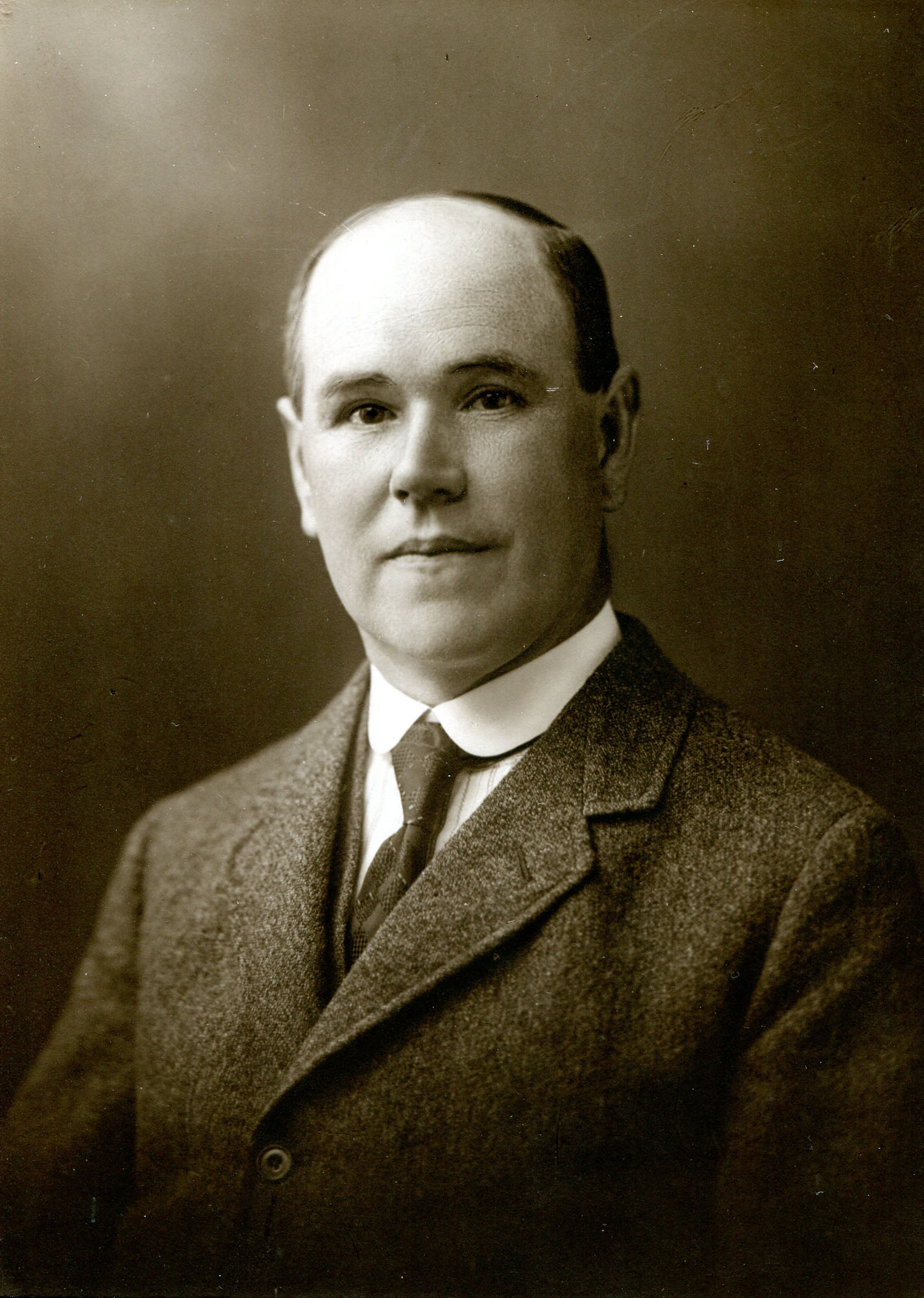 Black and white portrait photograph of Sam Henry. Mounted to card ...