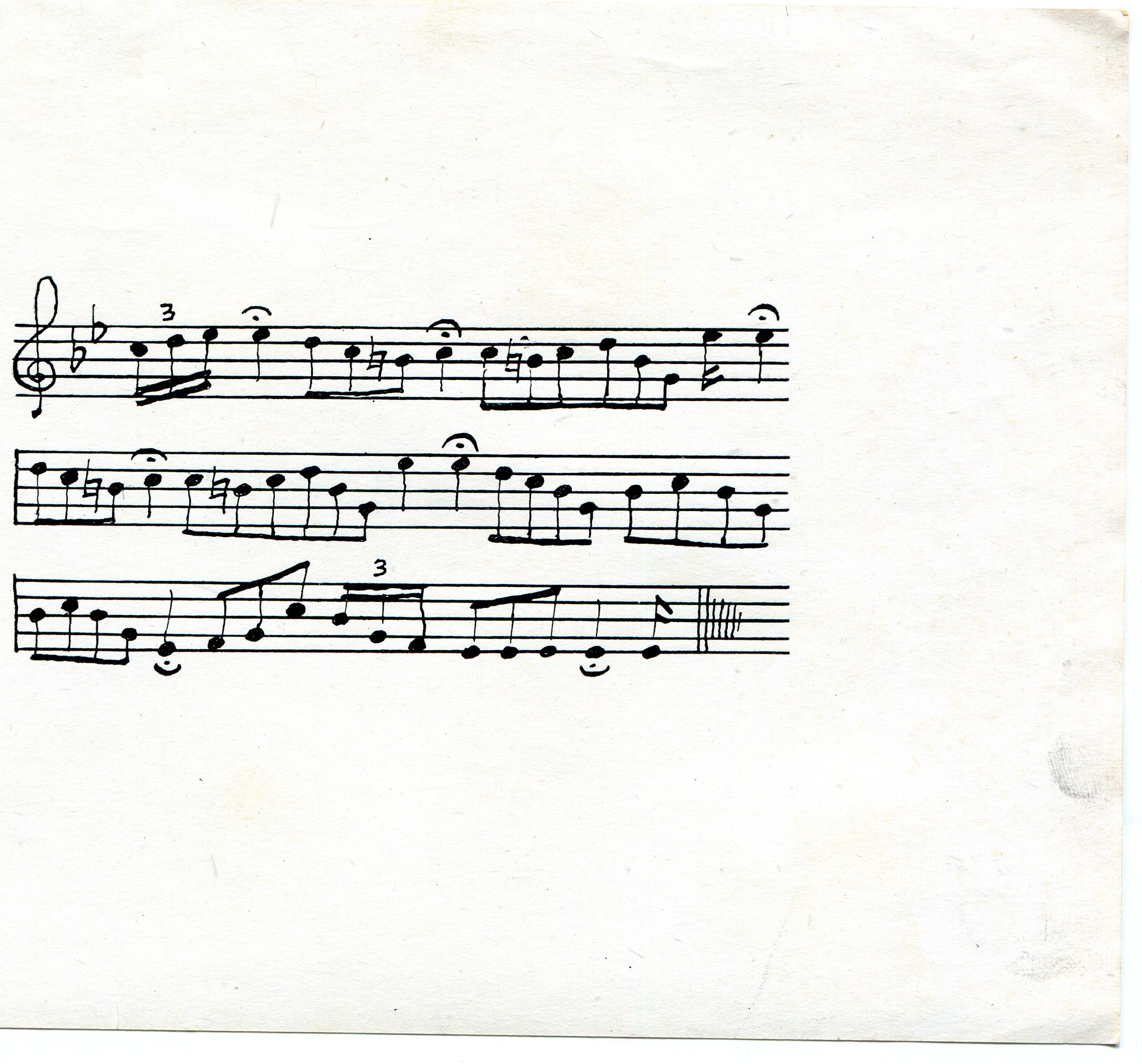 Printed bars of music with musical notes. No title. – NI Community ...