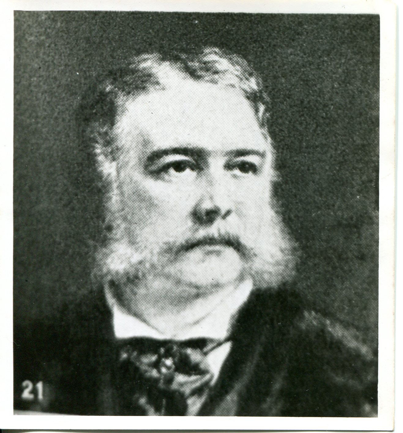 Black and white photograph of printed image of Chester Arthur, 21st ...