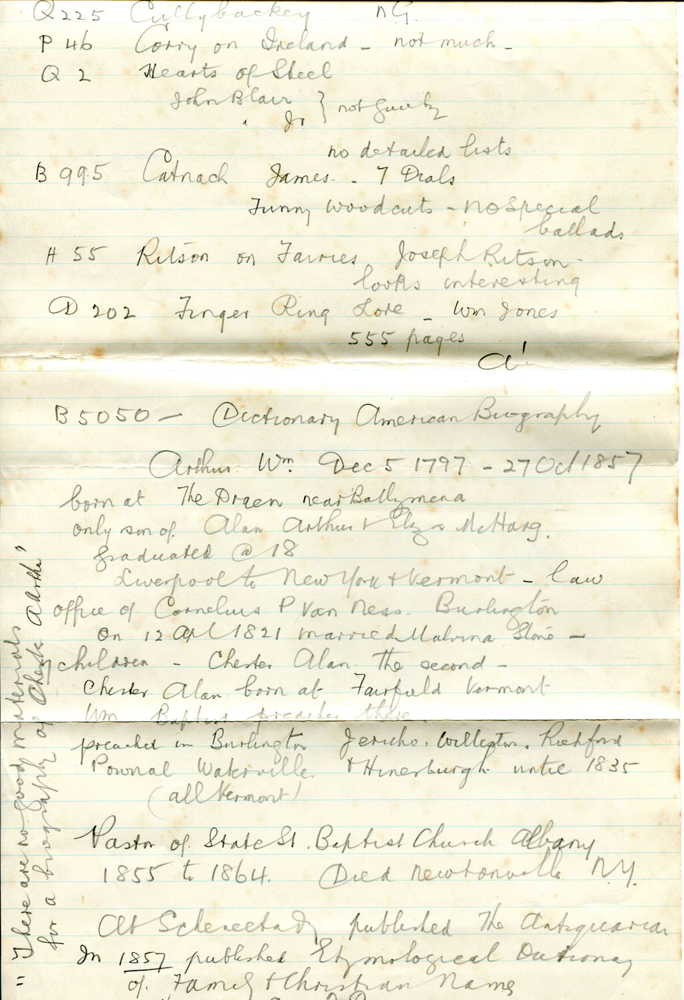 Handwritten rough notes on both sides. Numbers and information ...