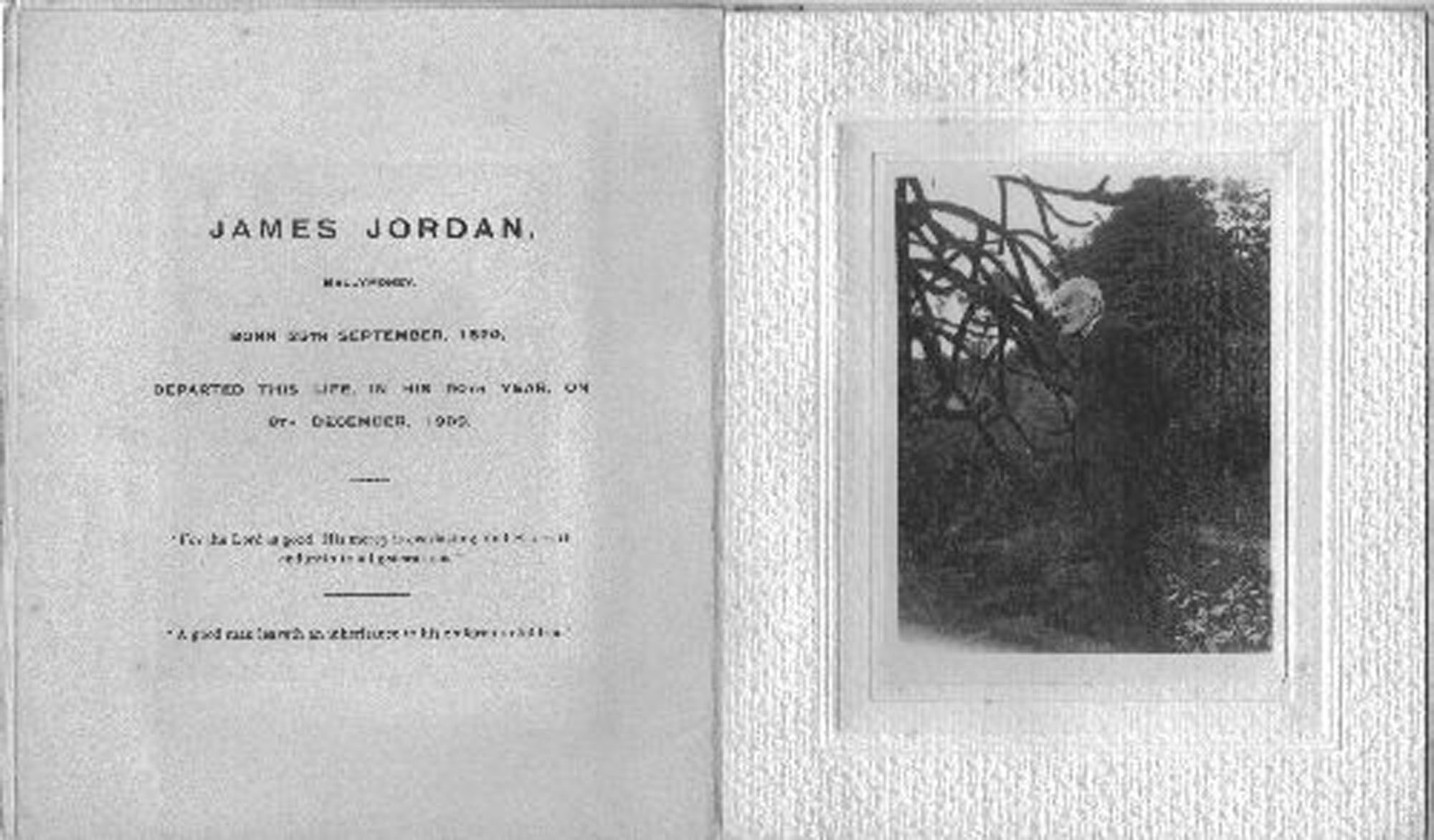 JAMES JORDAN – NI Archive